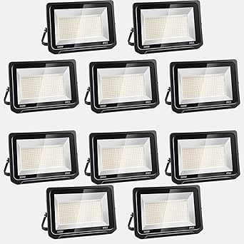 bapro 300W Projecteur LED 30000LM, Puissant Projecteur Exterieur LED ...