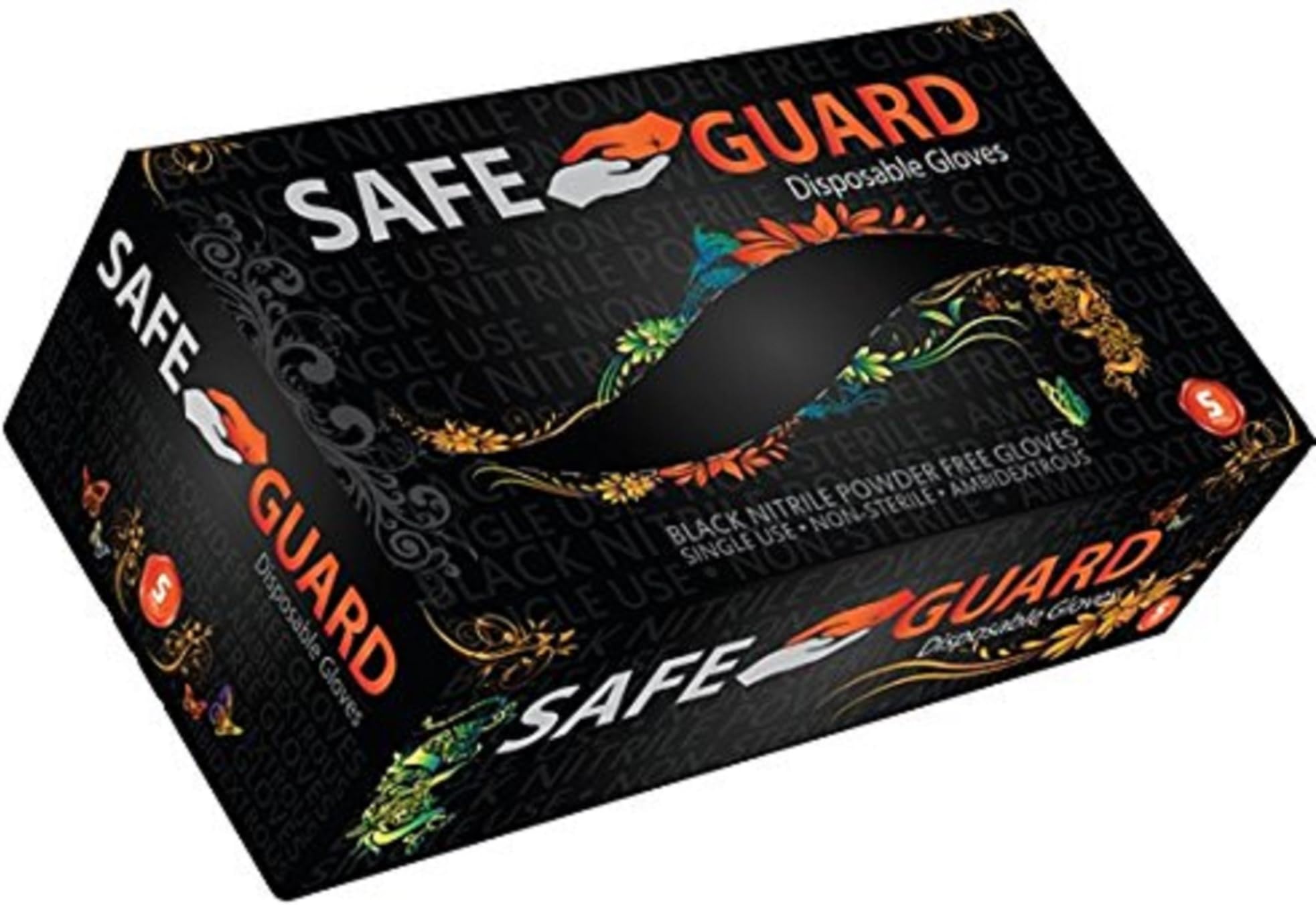Amazon.com : Safeguard Nitrile Exam Disposable Gloves, Powder Free and ...