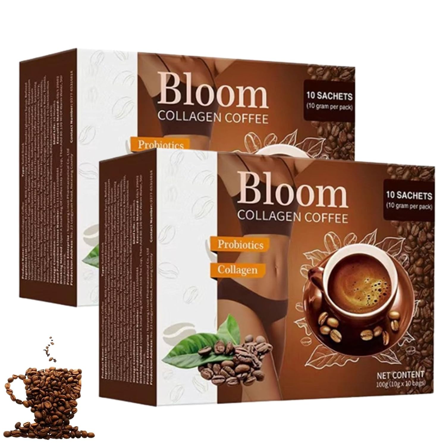 Bloom Collagen Coffee, Bloom Coffee Colágeno de Japón, café con ...