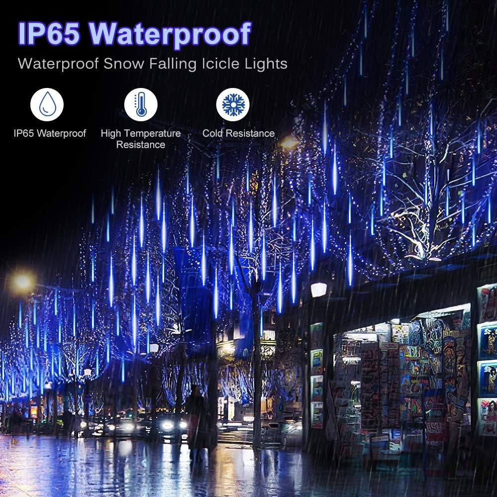 50CM 10 Tubes 540 LED Christmas Meteor Lights Outdoor Waterproof Snow ...