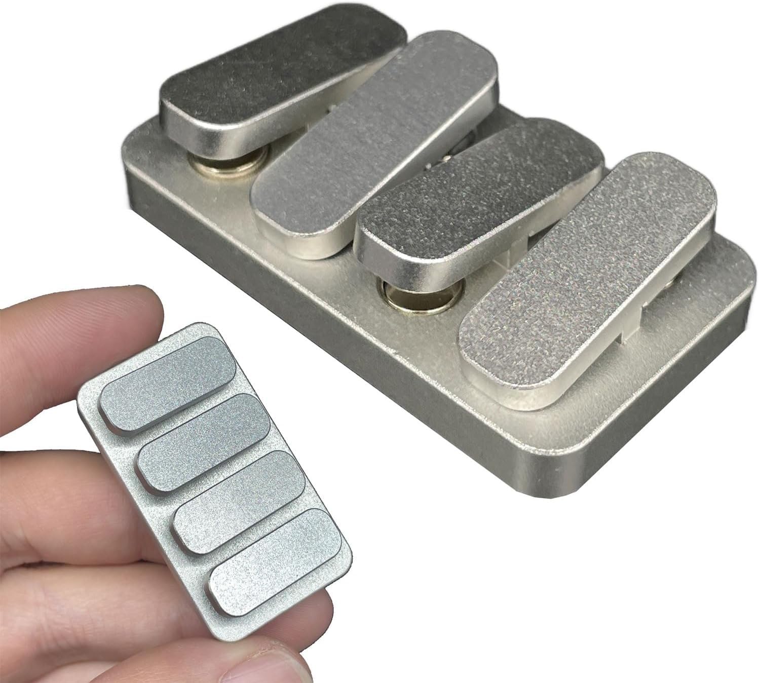 Alloy 4 Buttons Piano Keys Fidget Clicker EDC Fidget Slider Adult Metal ...