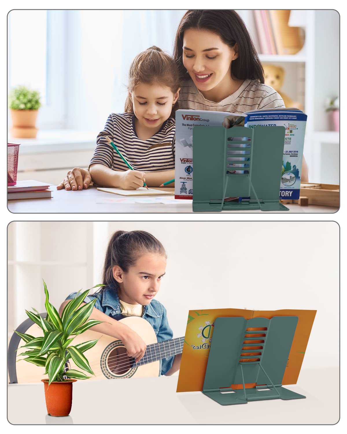 Snapklik.com : MSDADA Desk Book Stand, Metal Reading Book Stand ...