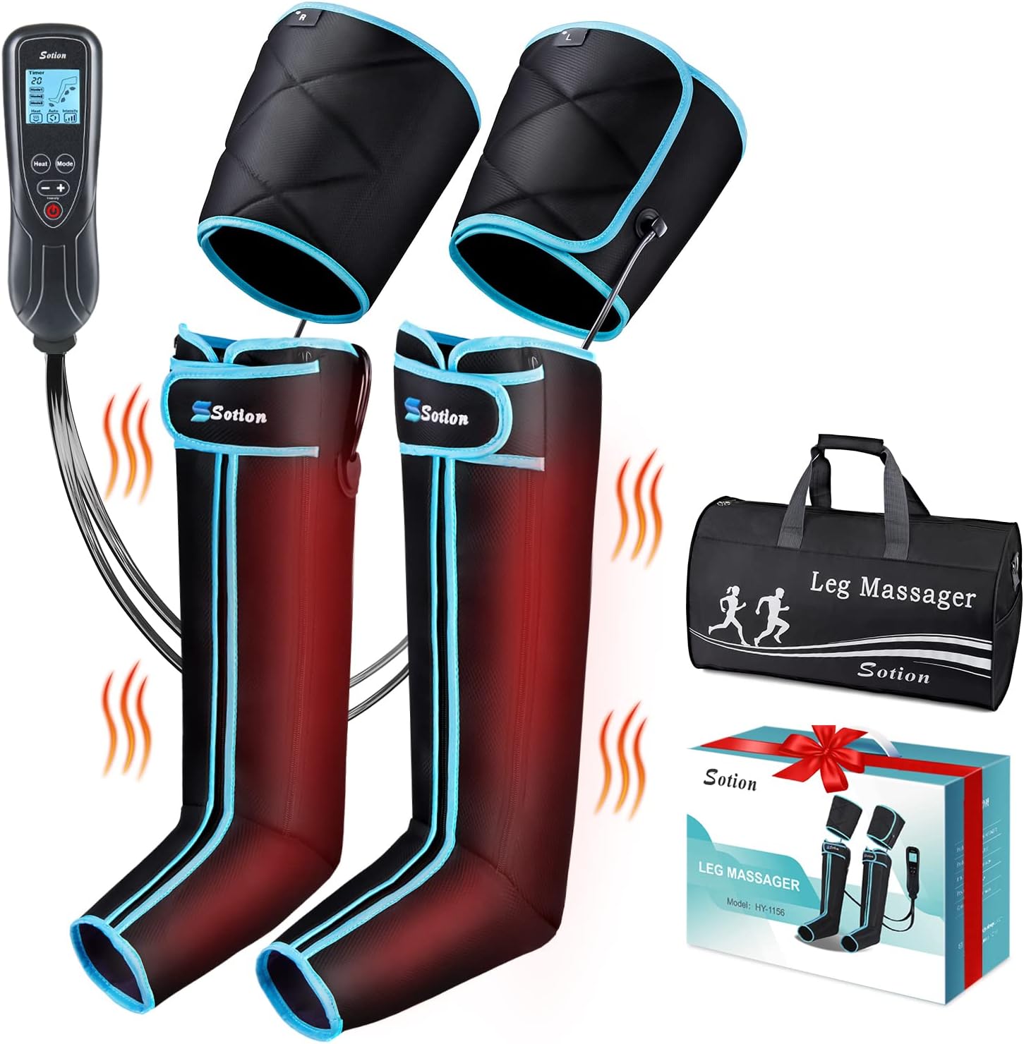 Amazon.com: Sotion Leg Massager with Heat and Compression for ...