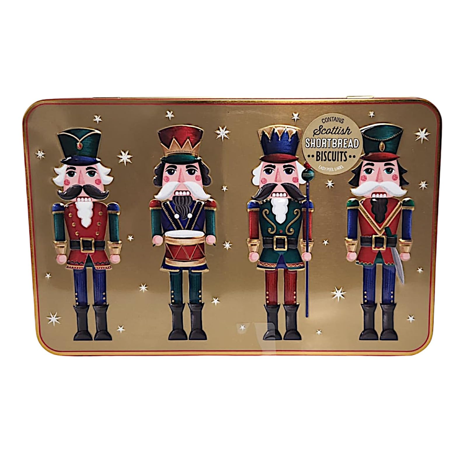Nutcracker Tin with Scottish Shortbread Biscuits, 200g. A festive gift ...