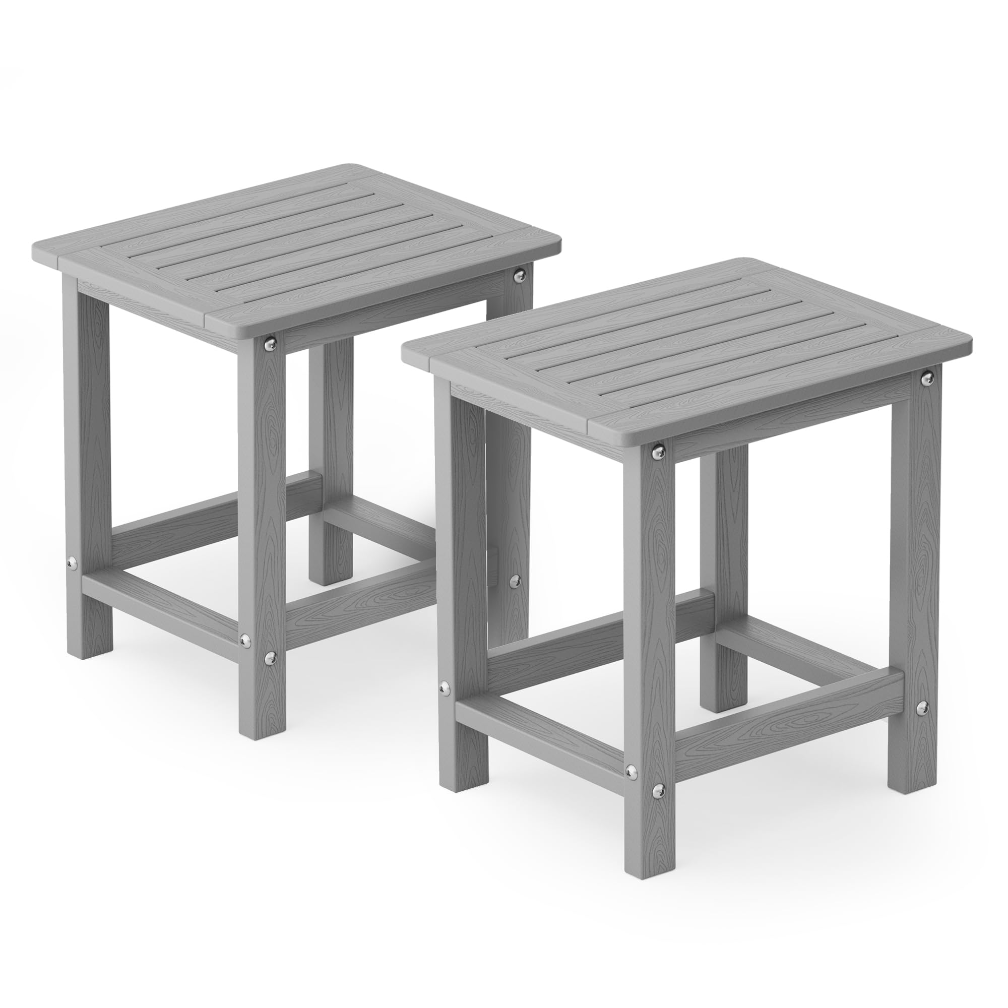 Amazon.com : YEFU Small Table Set of 2 Side Tables Outdoor Coffee Table ...