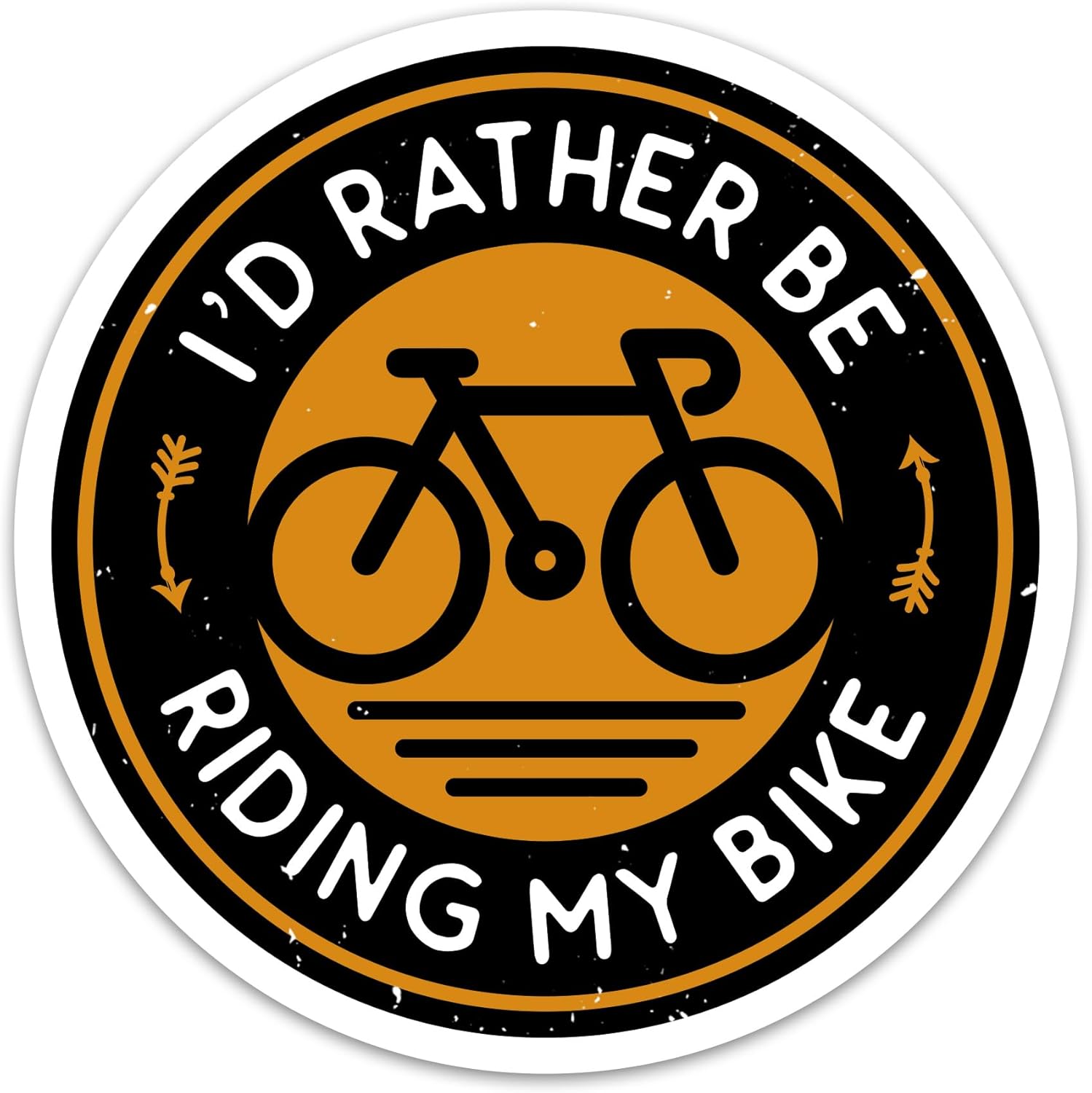Amazon.com: FAVIGNITE I'd Rather Be Riding My Bike Stickers, Funny ...