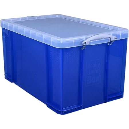 Really Useful Box 84 Litre Plastic Storage Box Clear : Amazon.co.uk ...