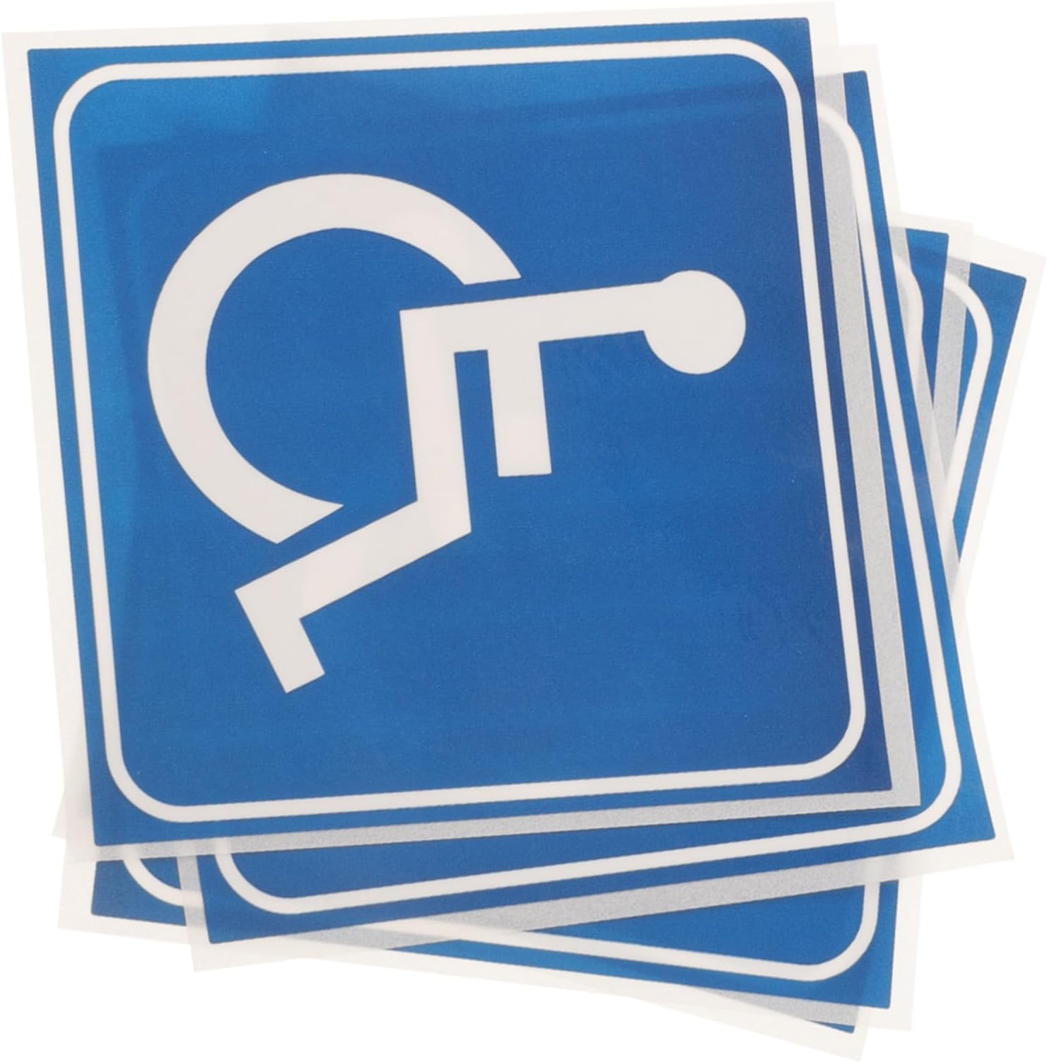 Señalamiento Letrero Discapacitados Azul 20cm x 2ocm Silla de Ruedas ...