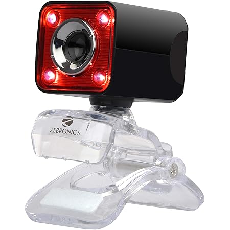 Buy Zebronics Zeb-Crystal Pro Web Camera with USB Powered,3P Lens,Night ...