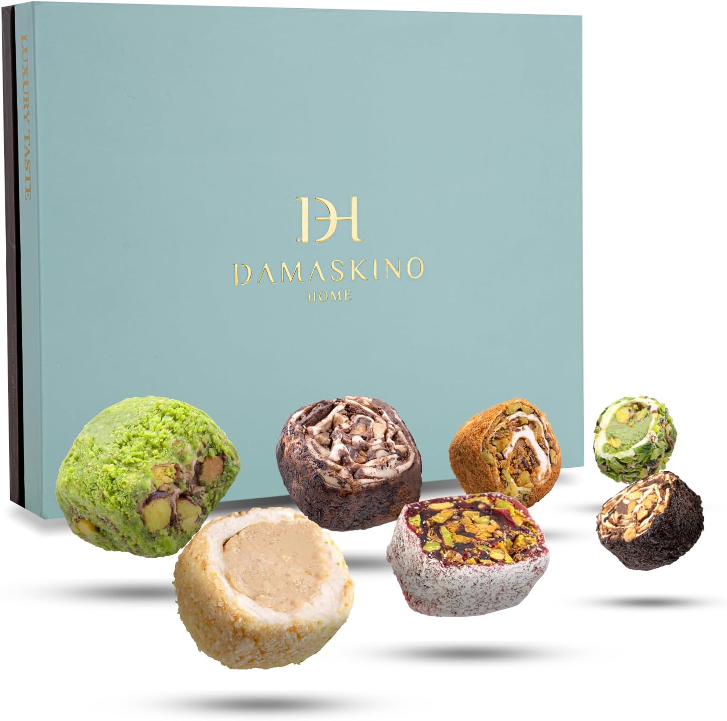 Amazon.com : Damaskino Home Assorted Turkish Delights Candy 22.9oz 24 ...