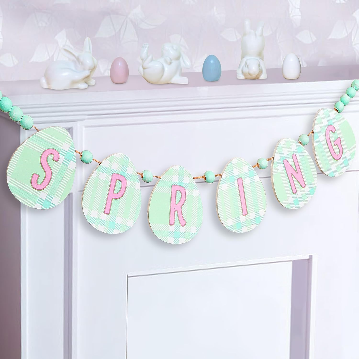 Amazon.com: Adroiteet Spring Decor- 4 ft Spring Garland Banner for ...