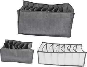 Amazon.com: Cabilock 3pcs Storage Box Fabric Drawer Organizers Storage ...