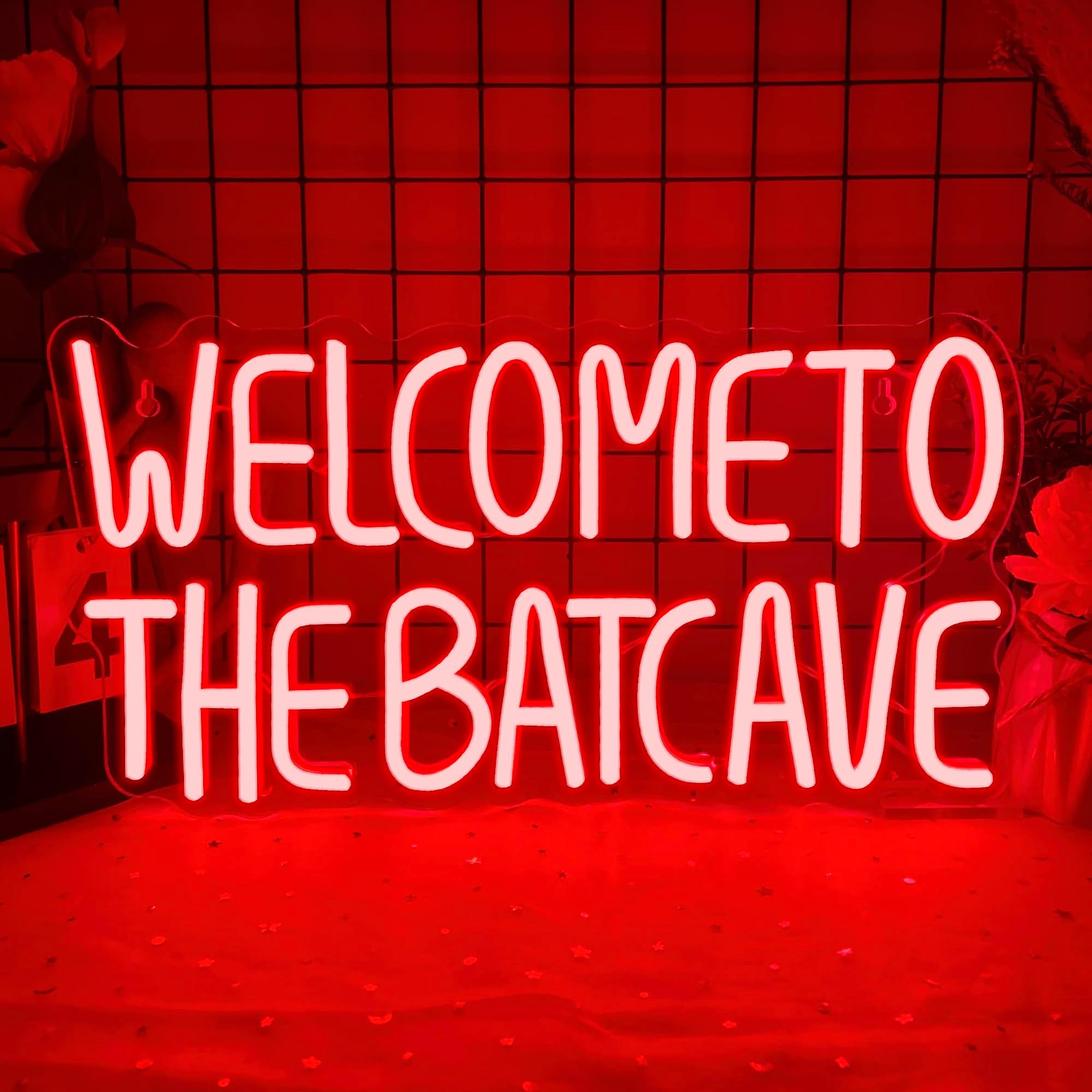 Amazon.com : Welcome to the Batcave Neon Signs for Wall Decor,Dimmable ...