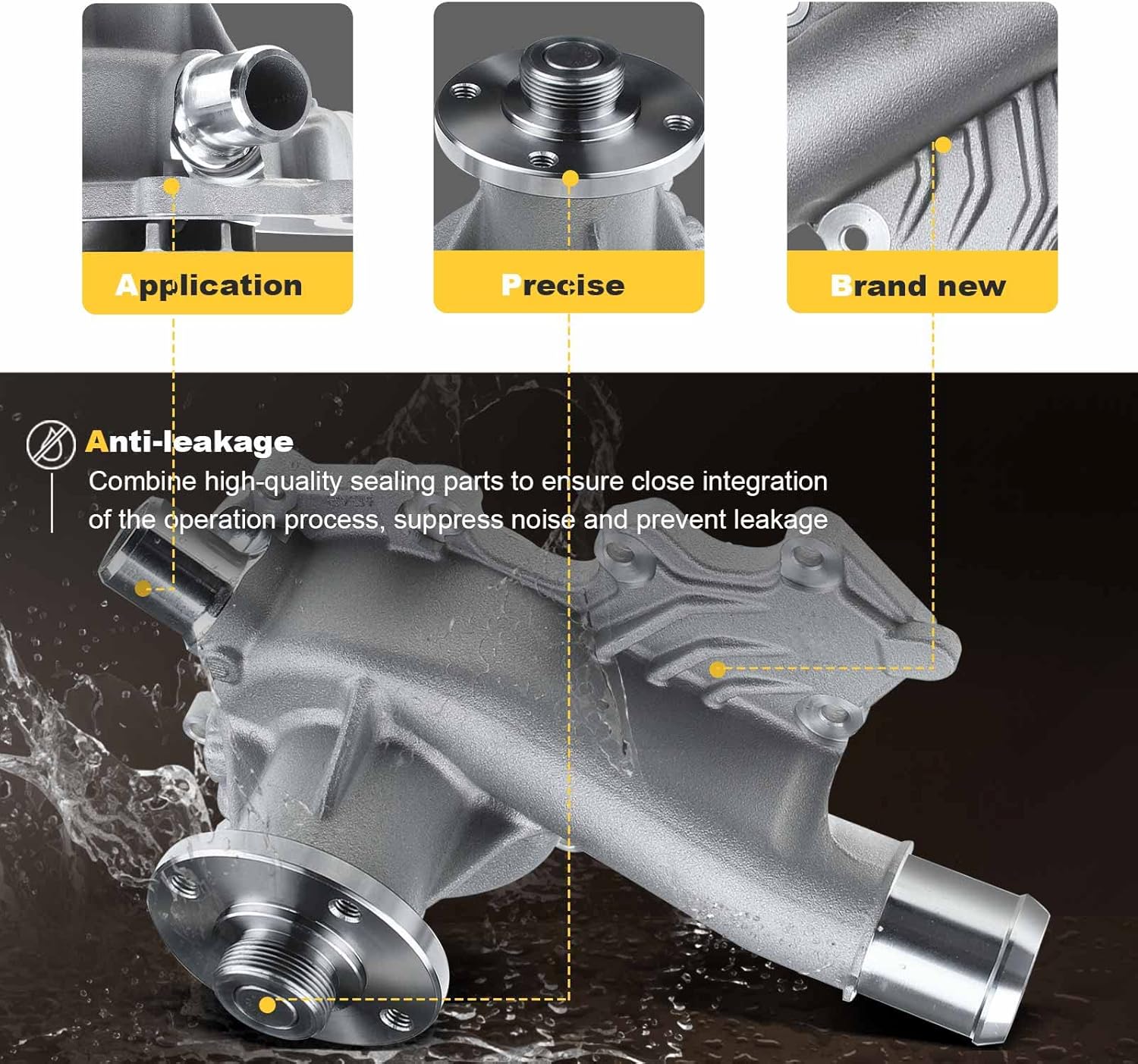 A-Premium Kit de bomba de agua para motor con junta compatible con Ford ...