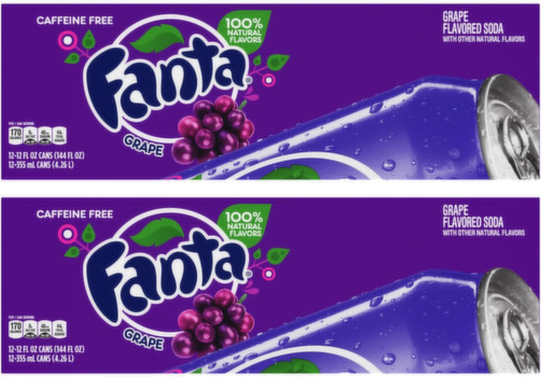 Amazon.com : Fanta Grape Soda Can 355 ml (Pack of 12) : Grocery ...