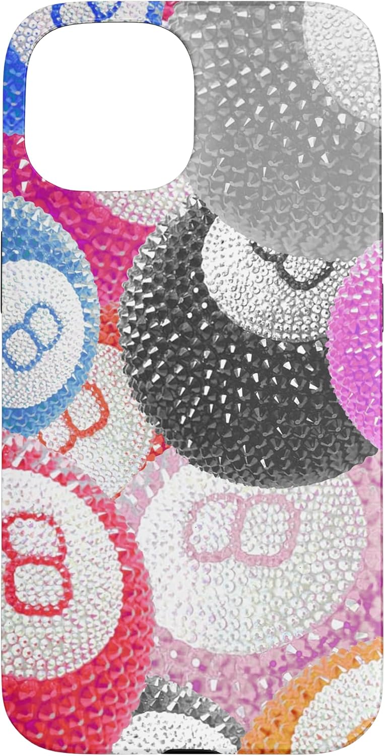 Amazon.com: iPhone 15 Retro Lucky Ball 8 Disco Girl Women Case : Cell ...