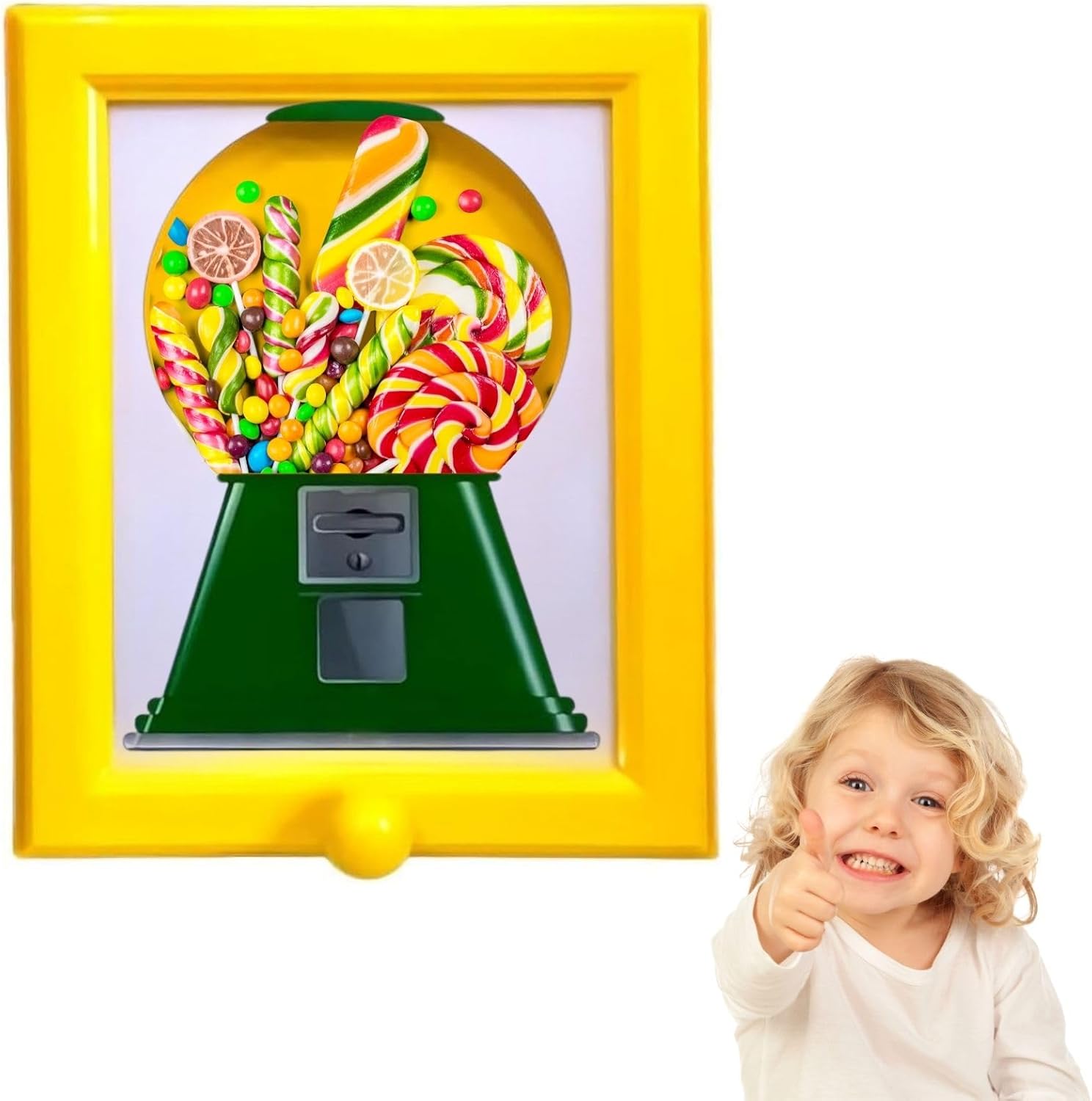 Handy Candy Frame, Candy Dispenser Picture Frame, Gumball Machine In a ...