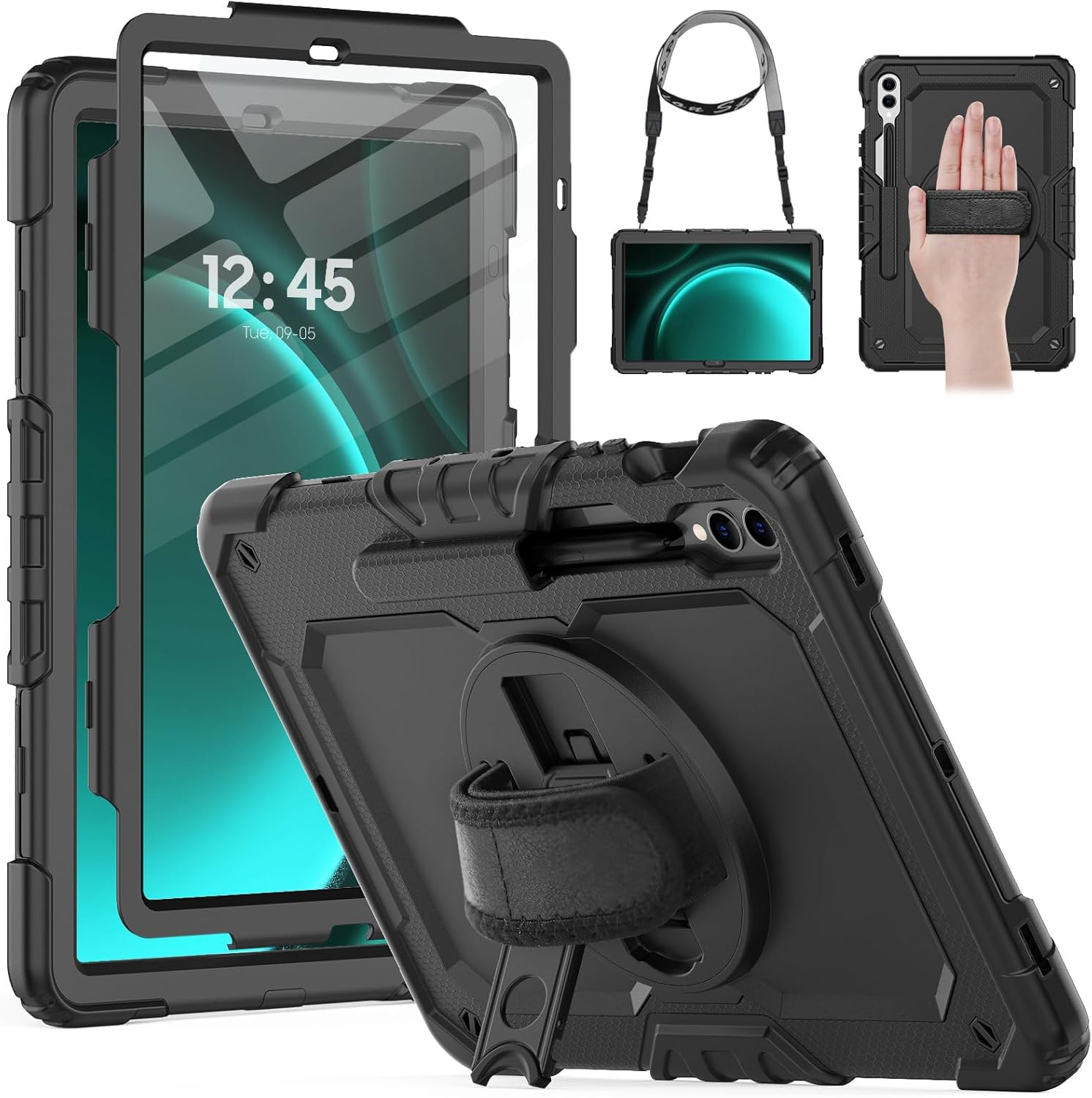 HXCASEAC Case for Samsung Galaxy Tab S9 FE Plus/S10 Plus Case 12.4 ...