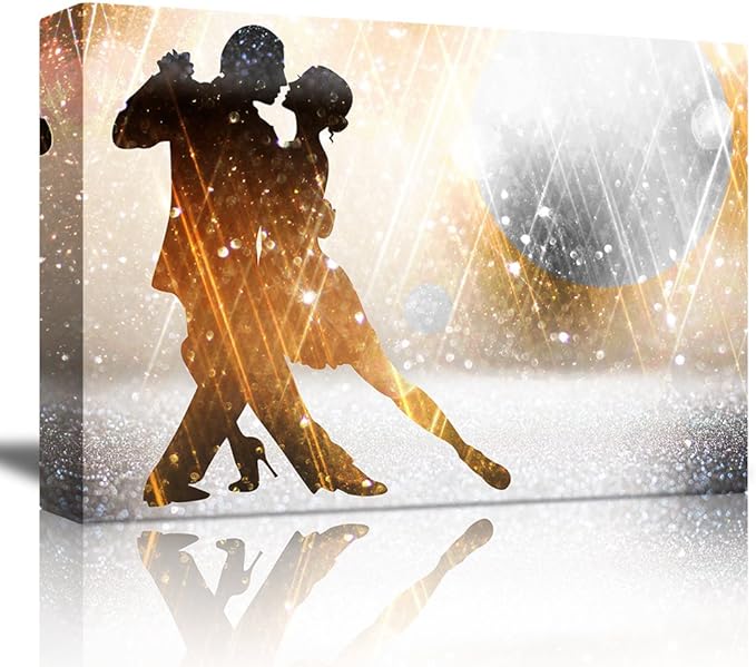 Amazon.com: wall26 - Tango Dancers on a Shiny Studio Background ...