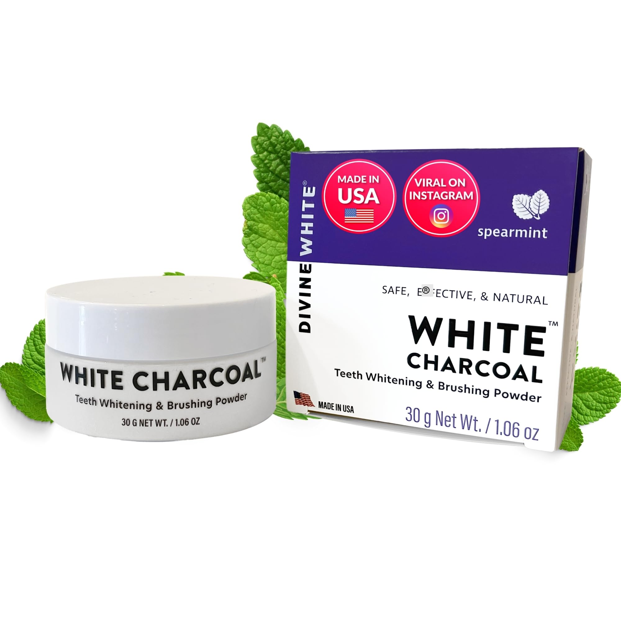 Amazon.com: White Charcoal Powder for Teeth Whitening and Brushing ...