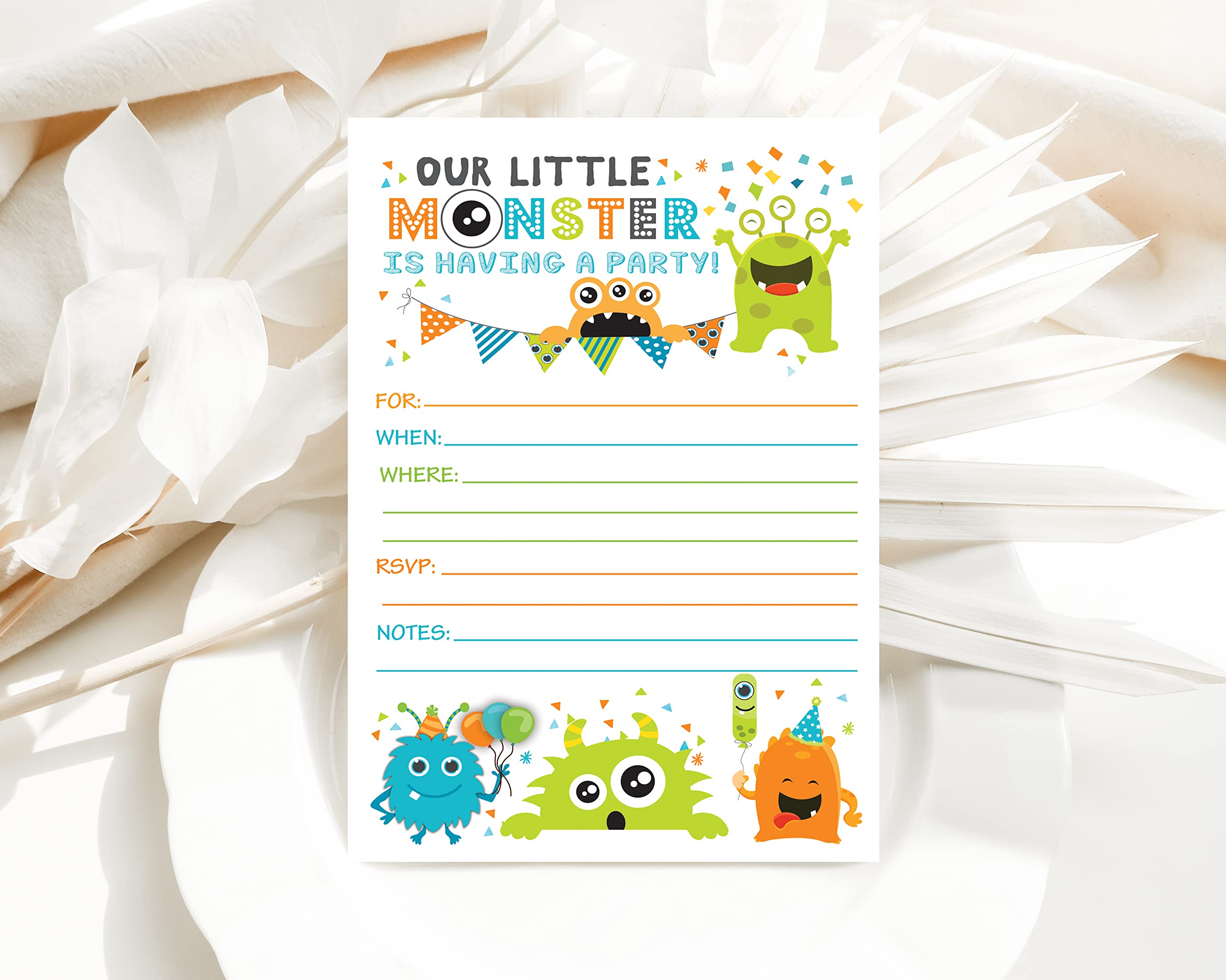 Monsters Baby Shower Invitations