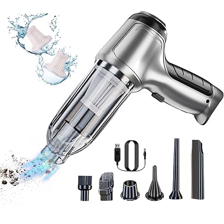 Amazon.com: Mini Car Vacuum Cleaner,12000PA High Power Cordless ...