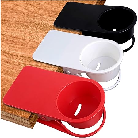 Amazon.com: YOY Drink Cup Holder Clip - Table Desk Side Water Glass ...