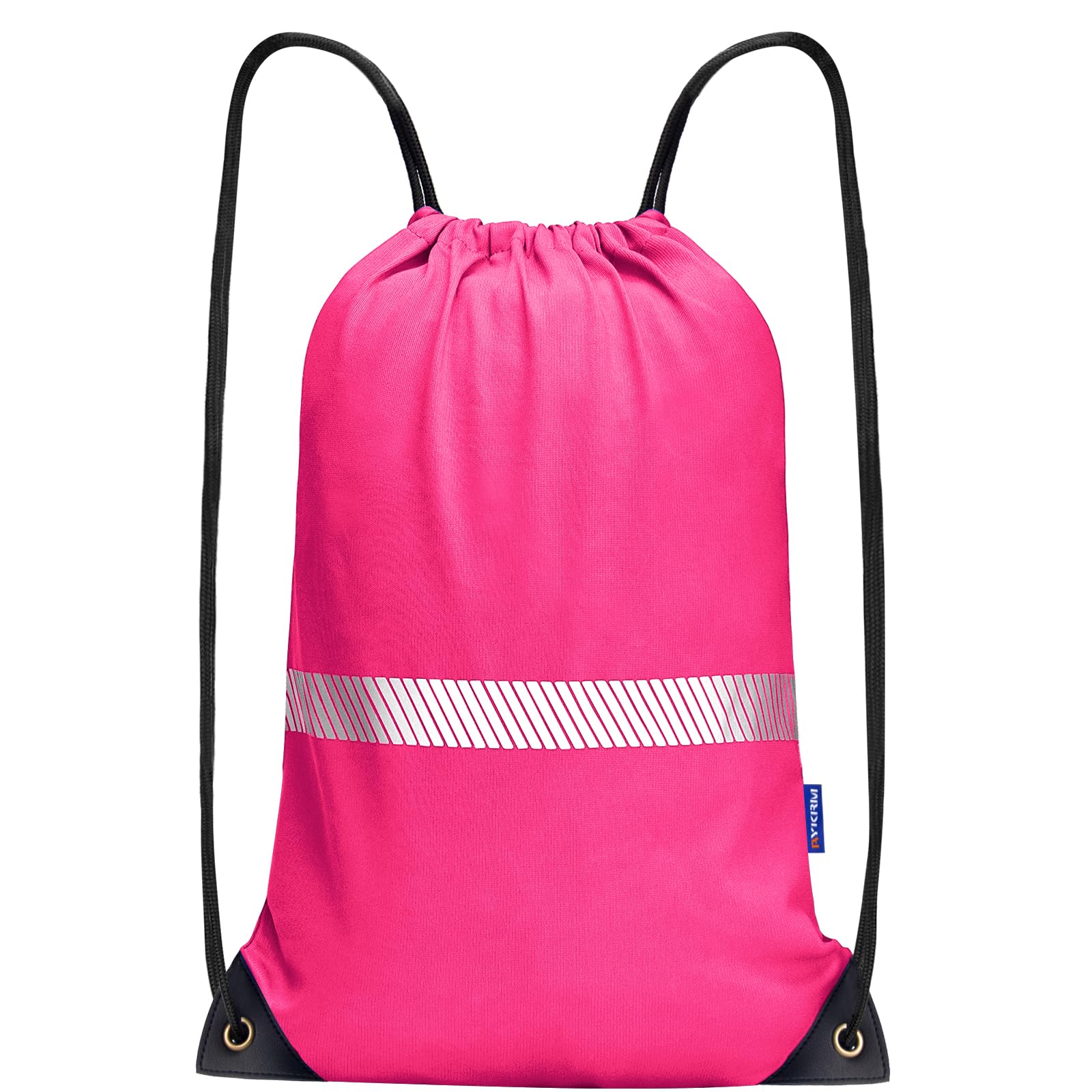 Amazon.com | AYKRM Pink Drawstring Backpack Bag work Sackpack ...