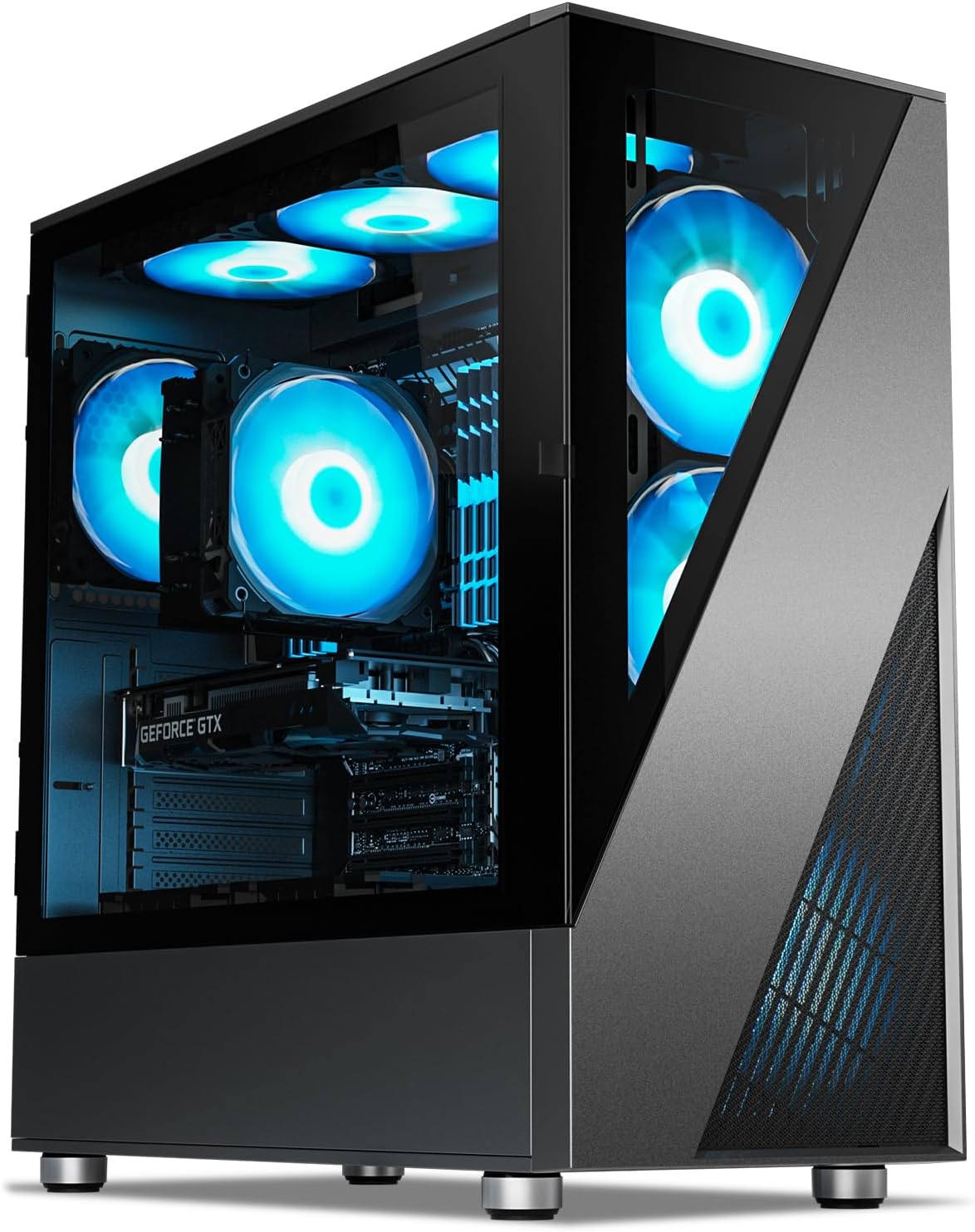 Amazon.com: DARKROCK A8-X Mid-Tower ATX PC Case with Tempered Glass and ...