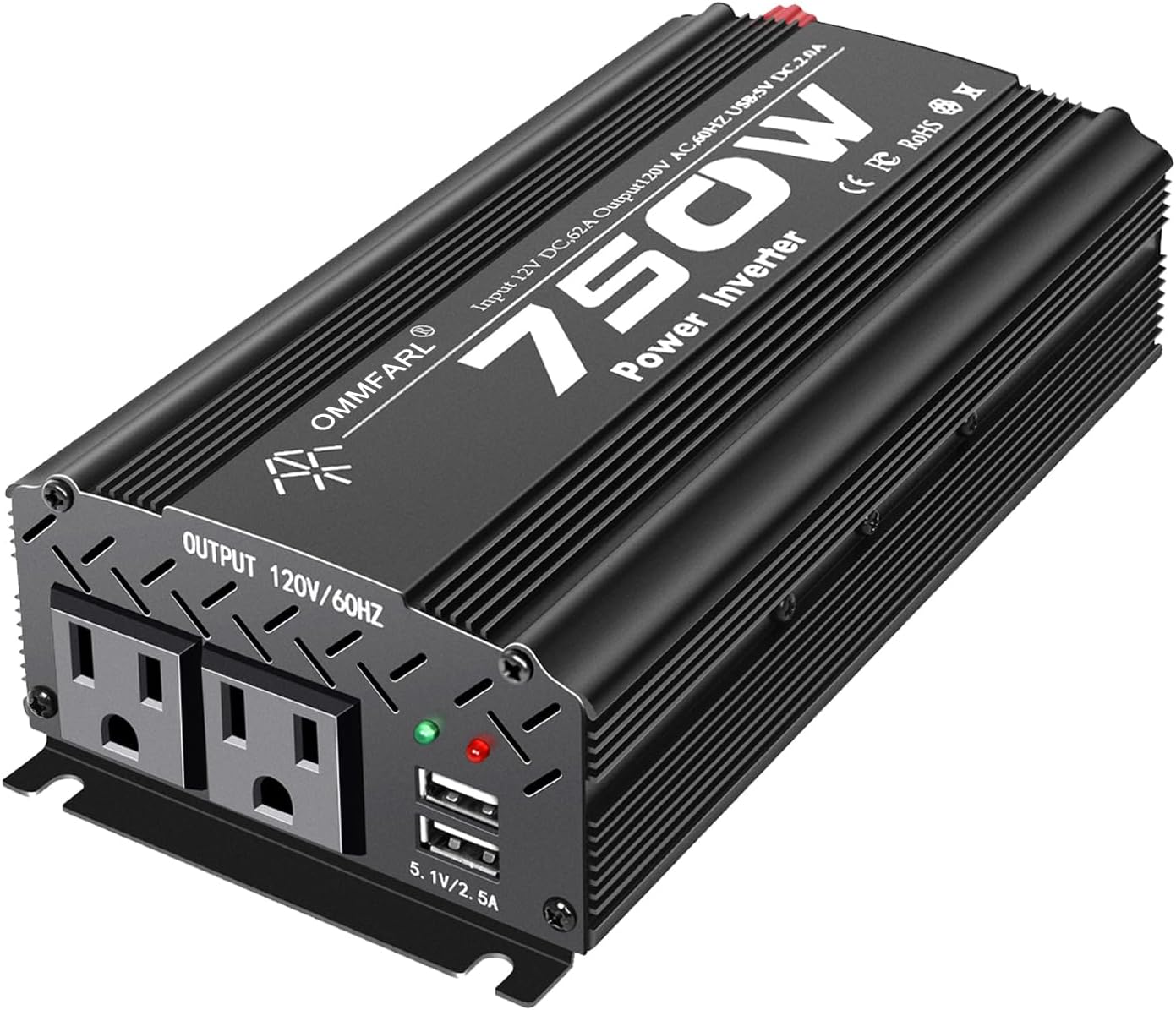 Amazon.com: 750W Modified Sine Wave Power Inverter DC 12V to AC 110V ...