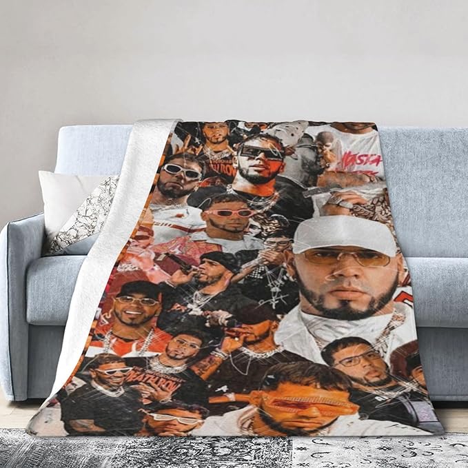 Amazon.com: Anuel Rapper Aa Singer Collage Blanket Flannel Soft Throw ...