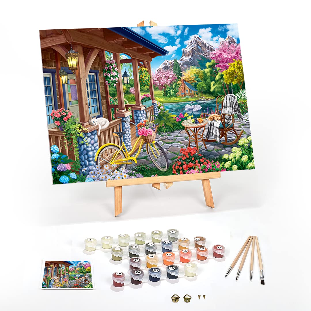 Amazon.com: Ledgebay DIY Paint by Numbers Kit for Adults Framed Canvas ...