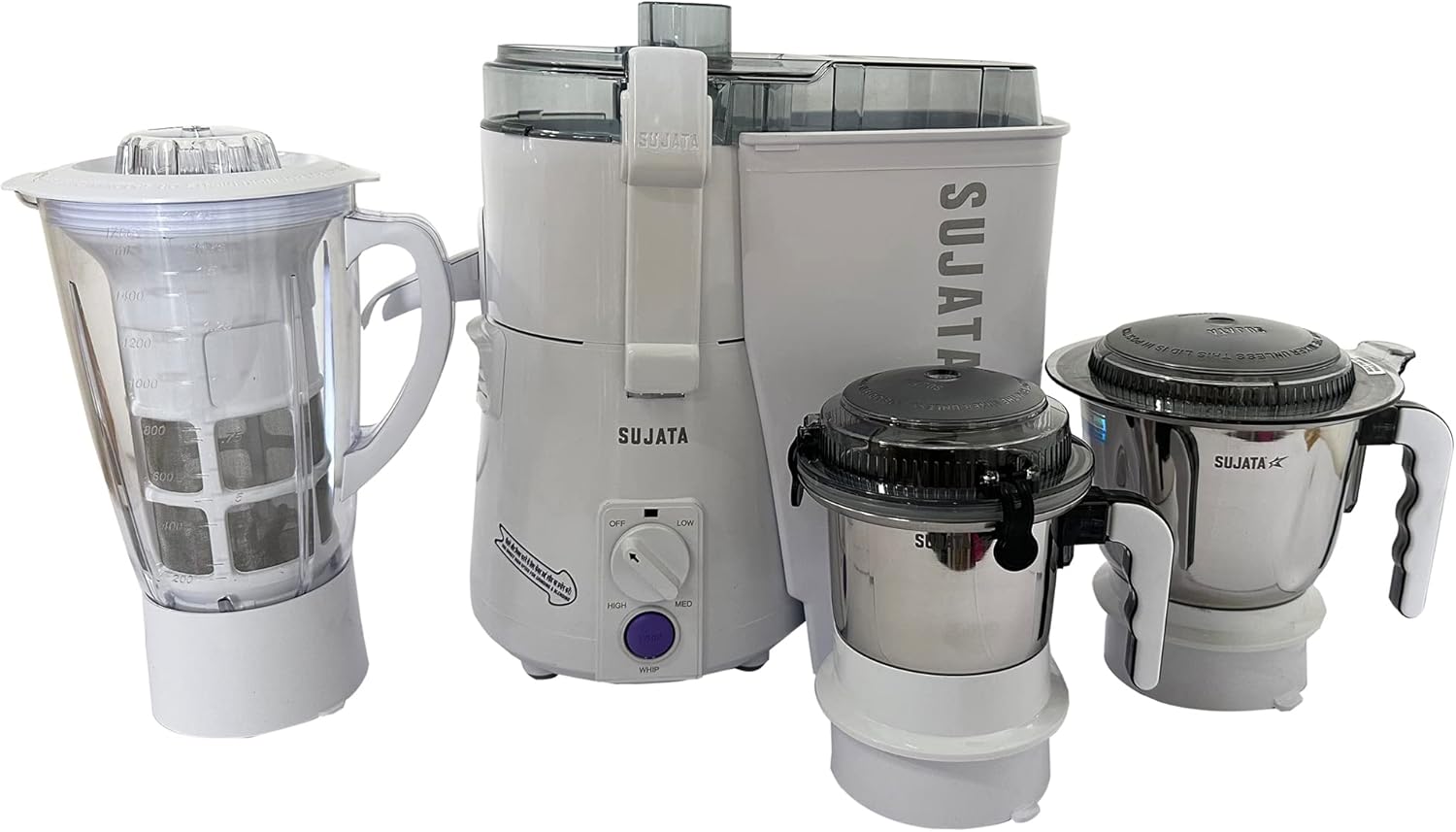 Amazon.com: Sujata Multimix 900 W Juicer Mixer Grinder,White: Home ...