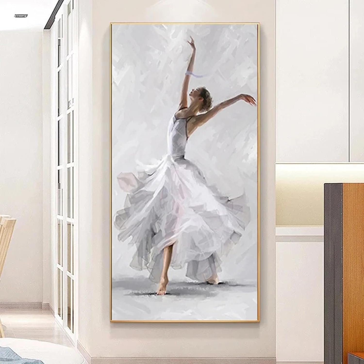 Amazon.com: Abstract Posters Prints Ballet Dancer Canvas Painting Dance ...