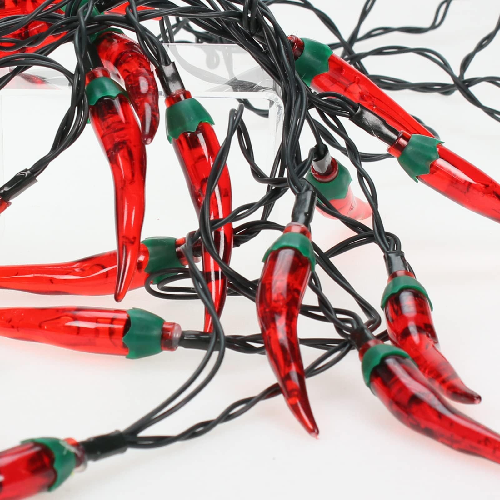 Lights4fun 20 Red Chilli Pepper Battery Operated LED Fairy Lights ...