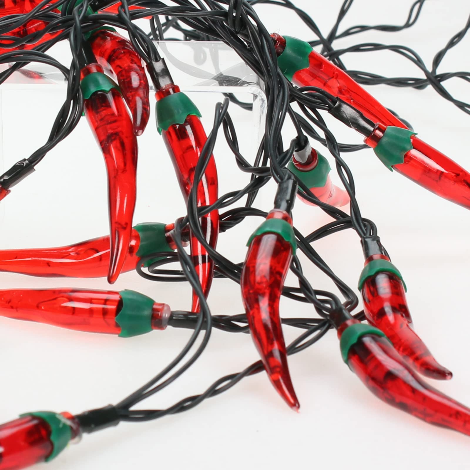 The Glow Company 20 Solar LED Chilli String Lights : Amazon.co.uk: Lighting