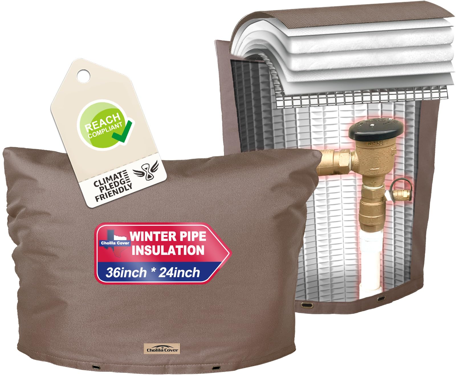 Cholila Cover Backflow Preventer Cover Insulated (5˚F) - 36" W x 24" H ...