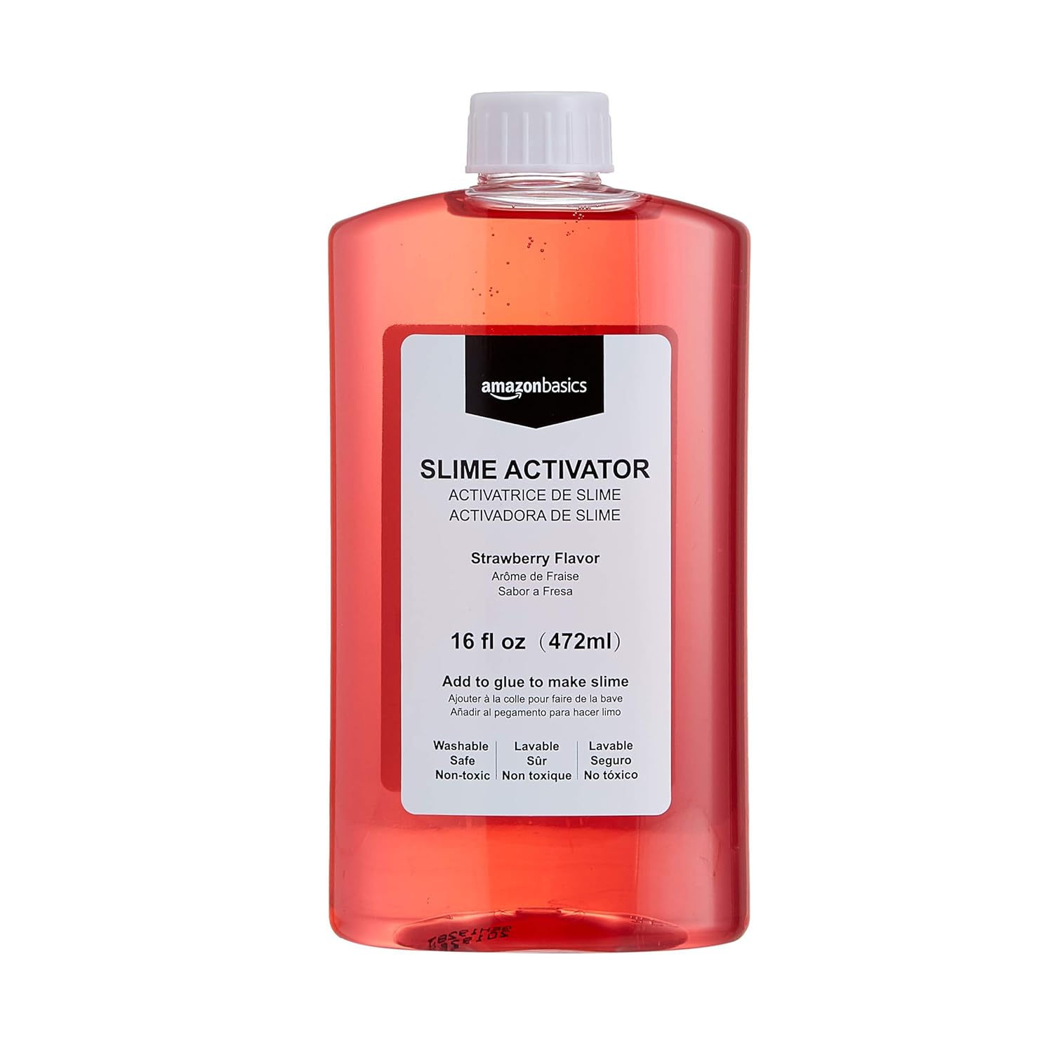 Amazon Basics Slime Activator Borax Solution, Strawberry Flavor, 16-oz ...