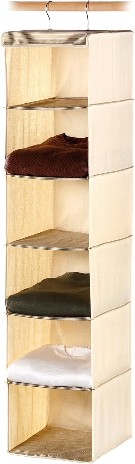 Amazon.com: Whitmor Soft Storage Hanging Sweater Shelves, Cappuccino ...