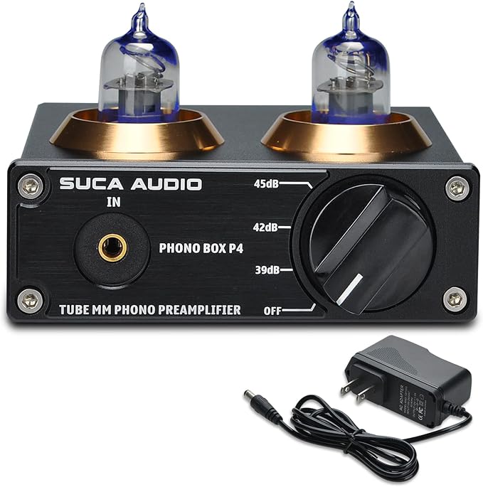 Amazon.com: SUCA-AUDIO Phono Preamp for Turntable MM Phonograph Vacuum ...
