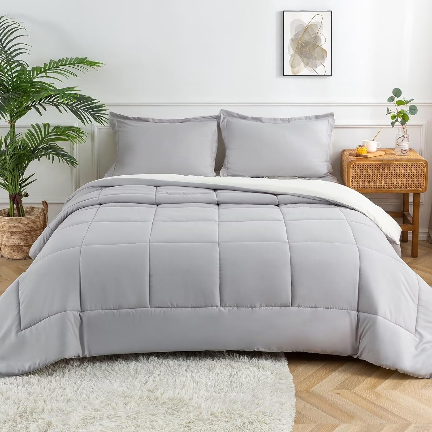 Amazon.com: Axyu Twin Size Spring Comforter Set, Soft Comforter for All ...