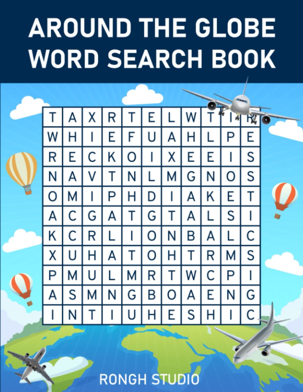 Around The Globe Word Search Book: A Puzzle Book with Country Names ...