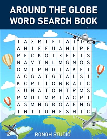 Around The Globe Word Search Book: A Puzzle Book with Country Names ...