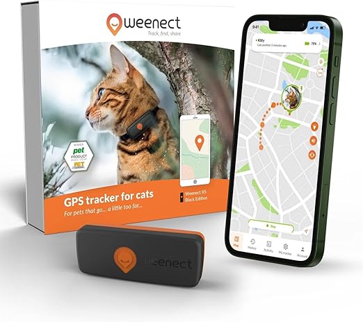 Amazon.com: Weenect Cat XS - New GPS Tracker for Cats | Real-time Mini ...