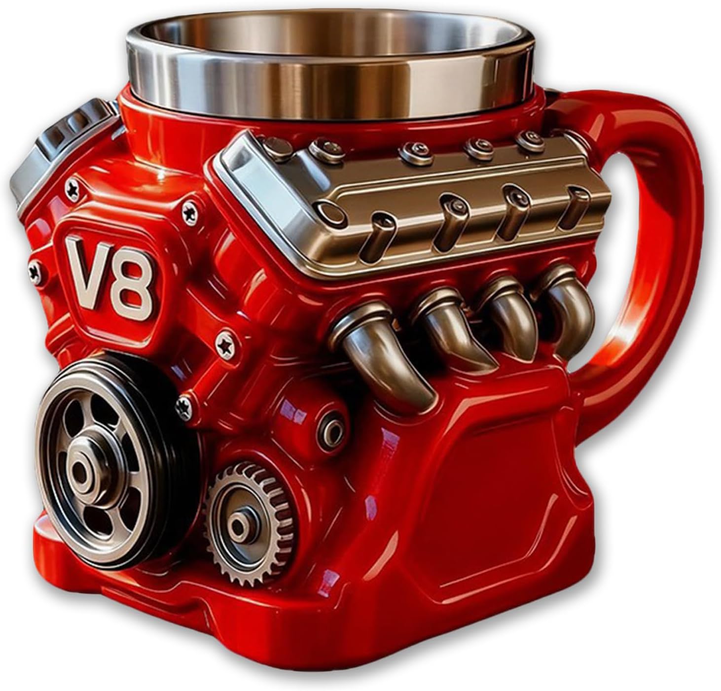 V8 Engine Coffee Mug, Personalized Car Lover Gift, Creative Engine ...