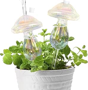 Amazon.com: KiKiHeim Top Fill Self Watering Planter Insert Glass Water Globes for Plant, Indoor ...