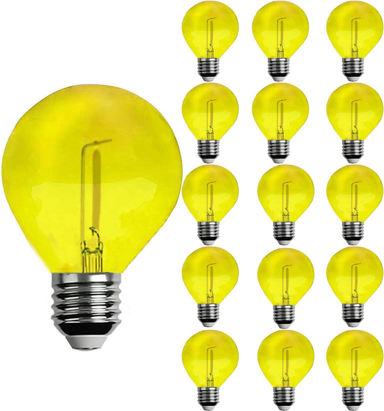 G50 Blue Globe Light Bulbs Replacement 1W LED Filament Bulb ...