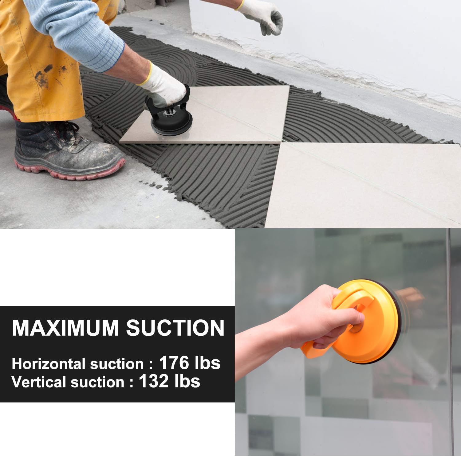 Snapklik.com : IMT 2 Pack 4.9 Glass Suction Cup Tiles Window Lifter