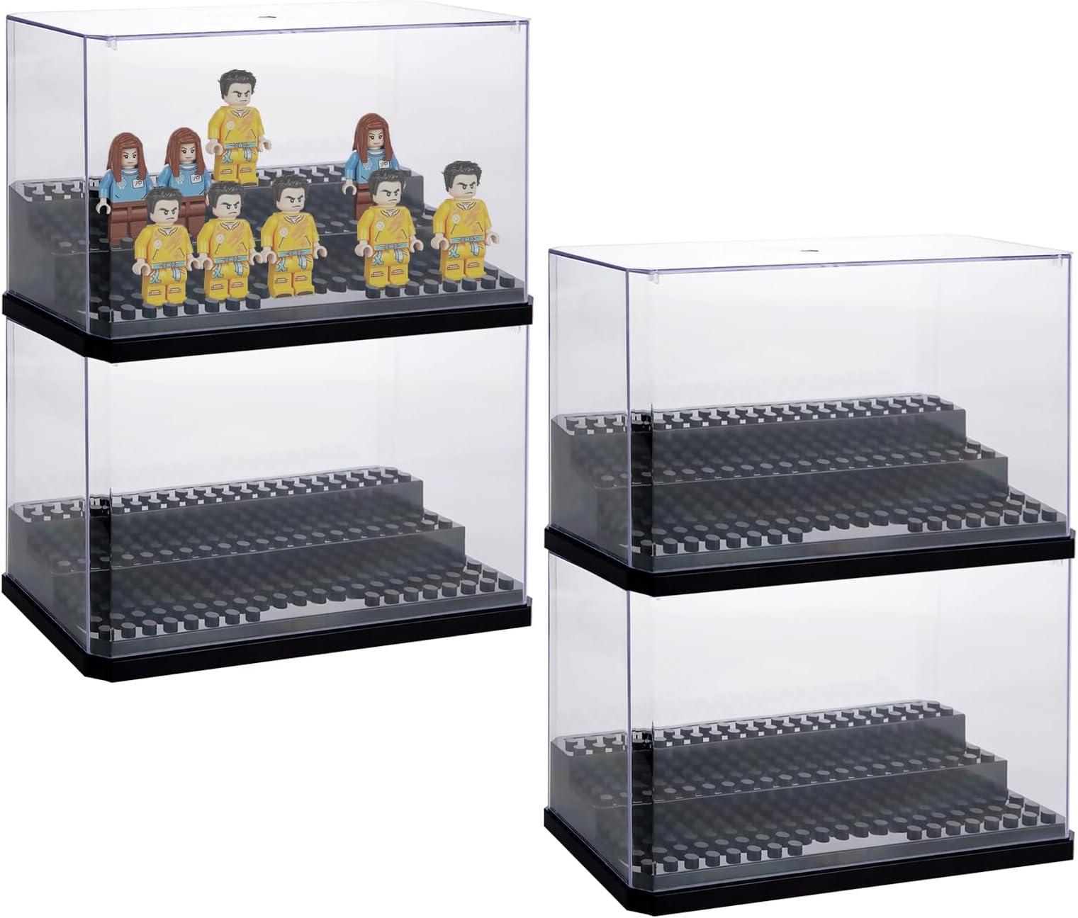 Amazon.com: RHBLME 4 Pack Display Case for Minifigures Action Figures ...