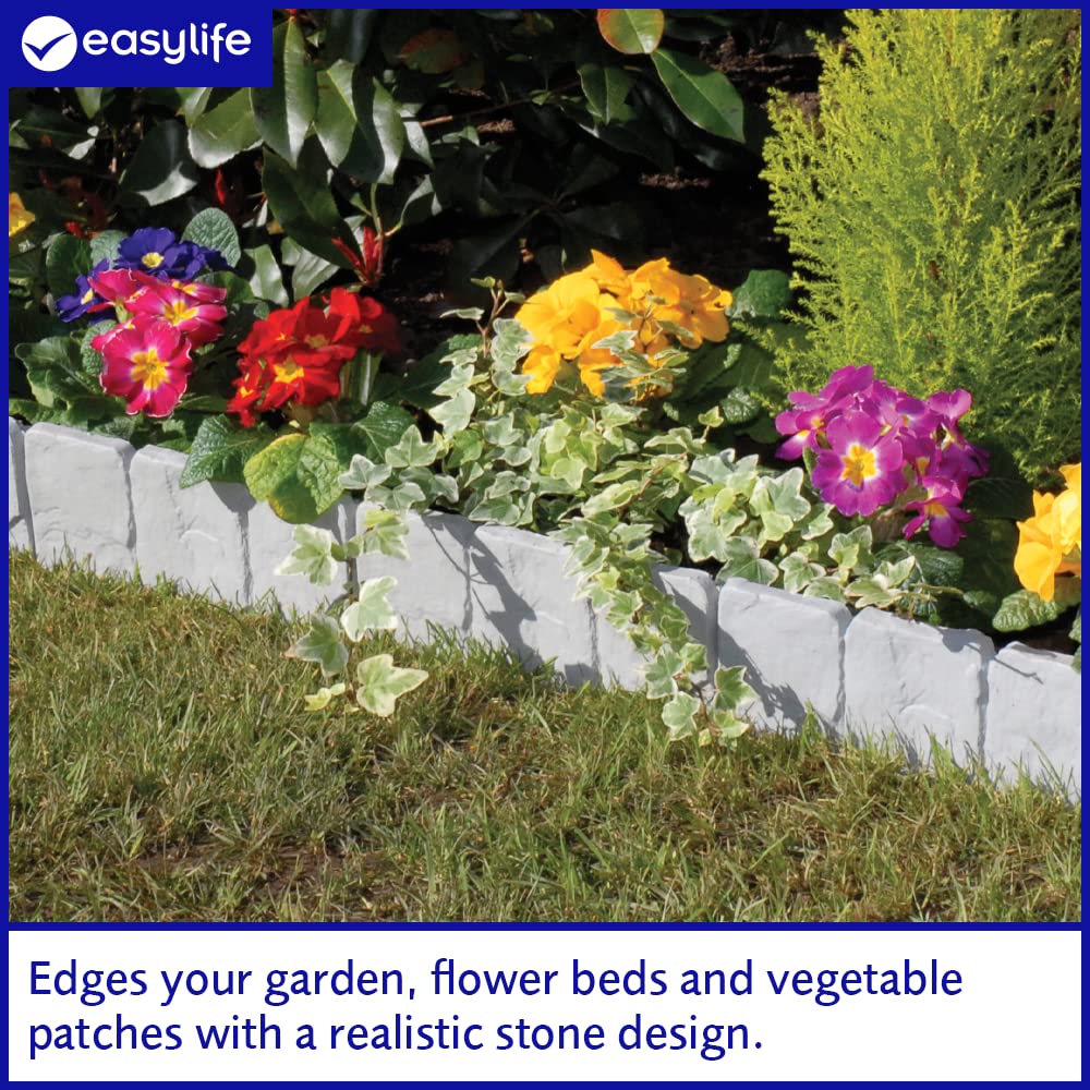 Faux Stone Edging With Stakes Faux Stone Edging | Wayfair